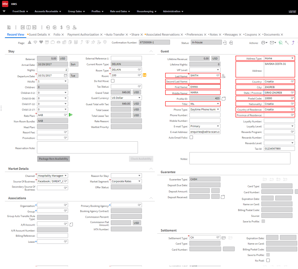AdriaScan - PSH - Infor PMS | Passport/ID Scanning Inteface